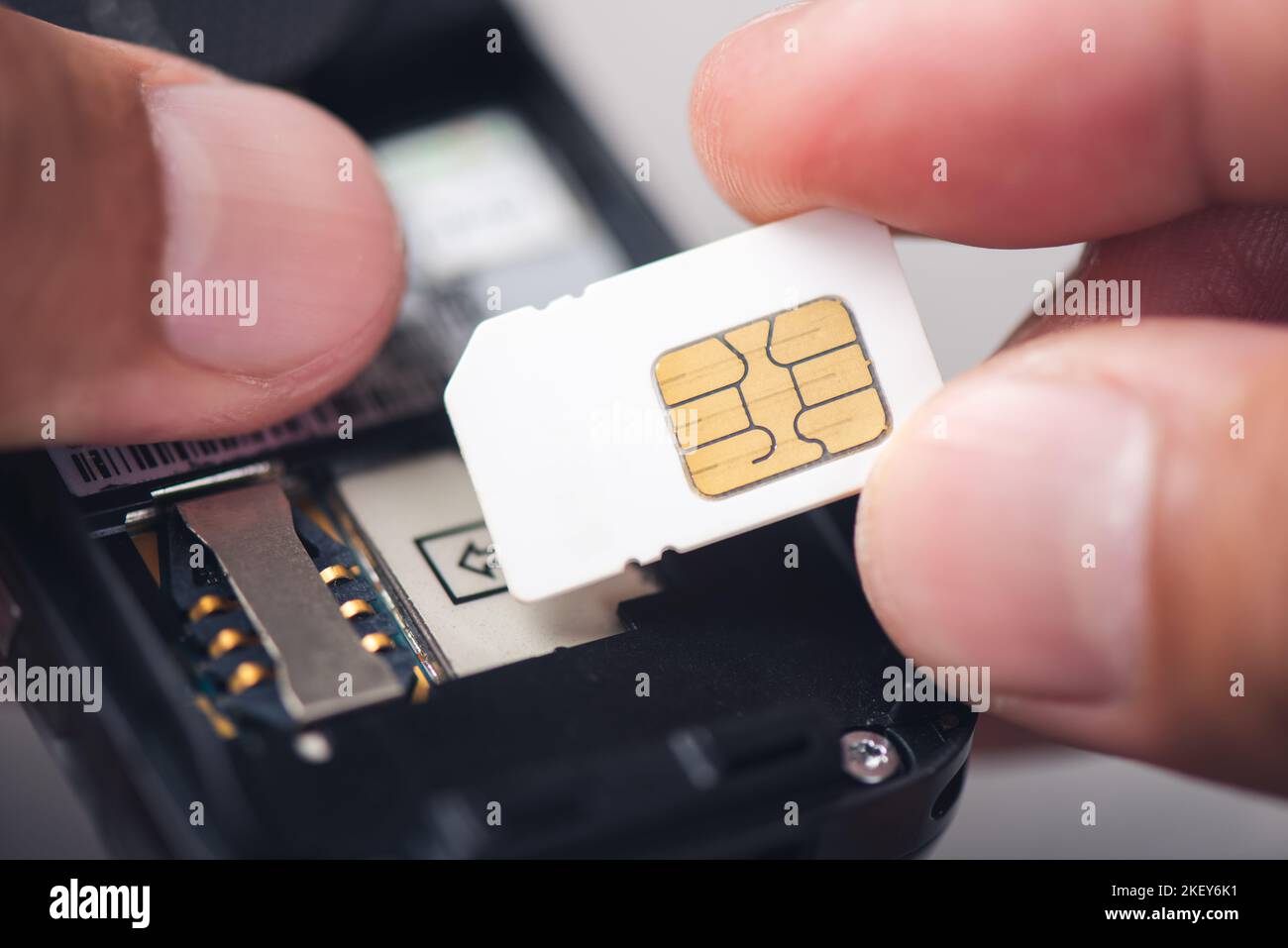 Close up SIM card for smart phone. Technology concept Stock Photo - Alamy