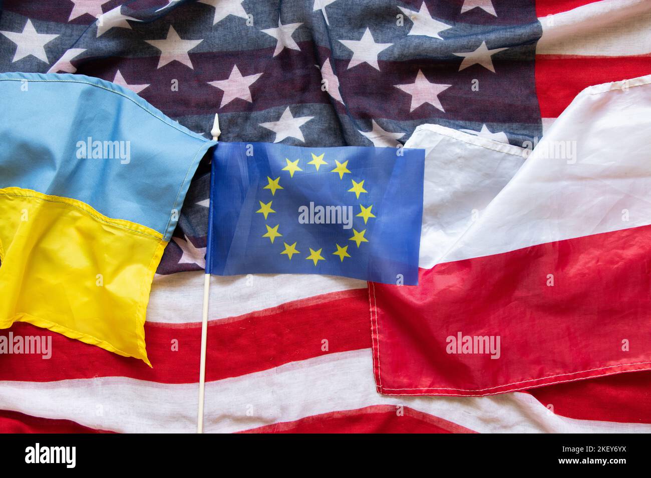 Flags america ukraine poland hi-res stock photography and images - Alamy