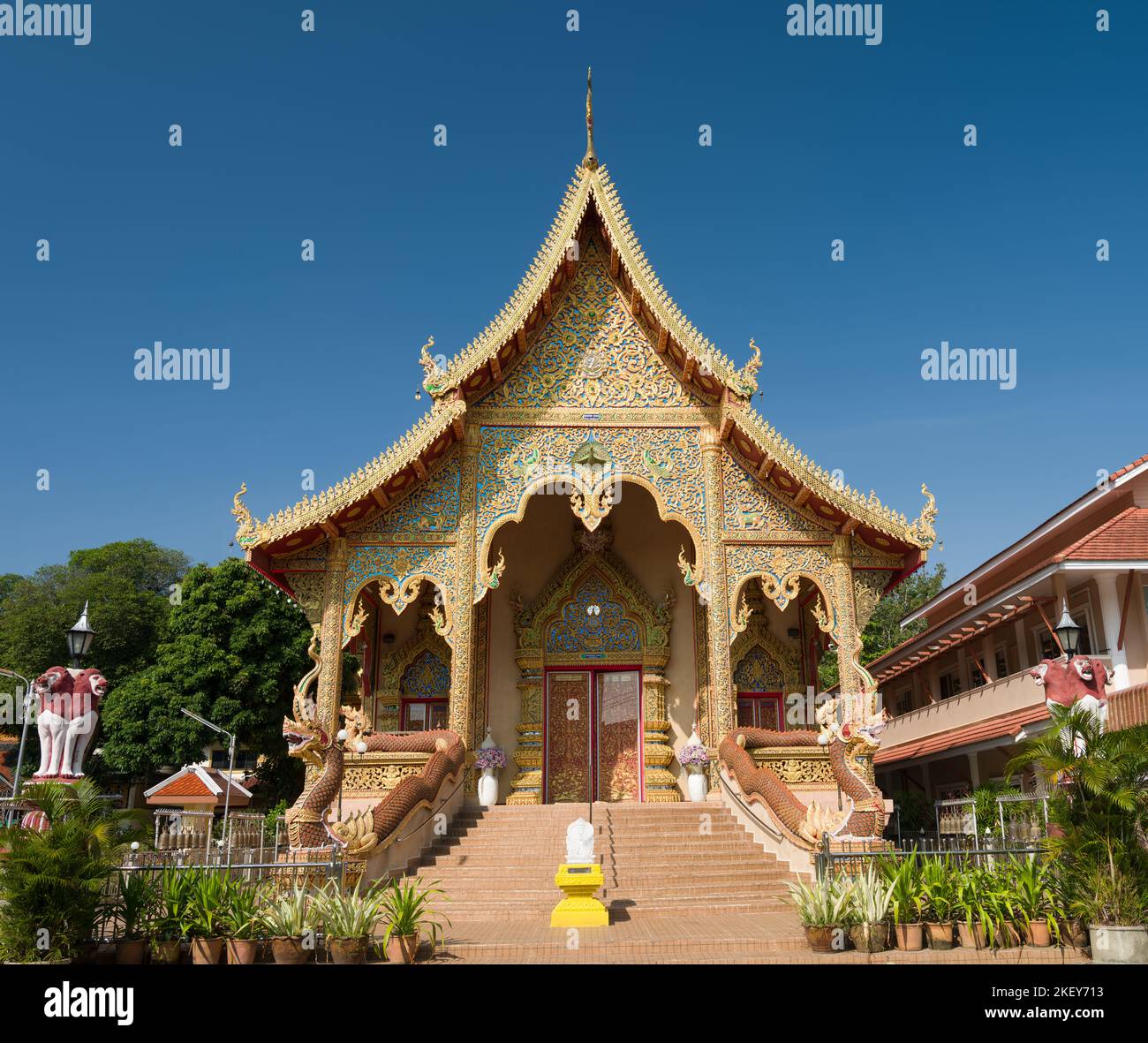 Mueang Chiang Rai District, Thailand. November 15, 2022; Wat Sri Boon ...
