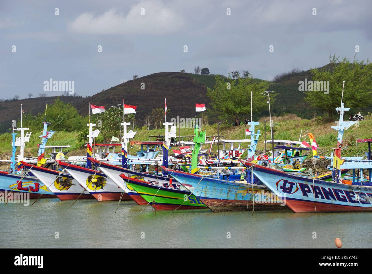 Petik laut ceremony on tambakrejo beach. Petik laut is Javanese ...