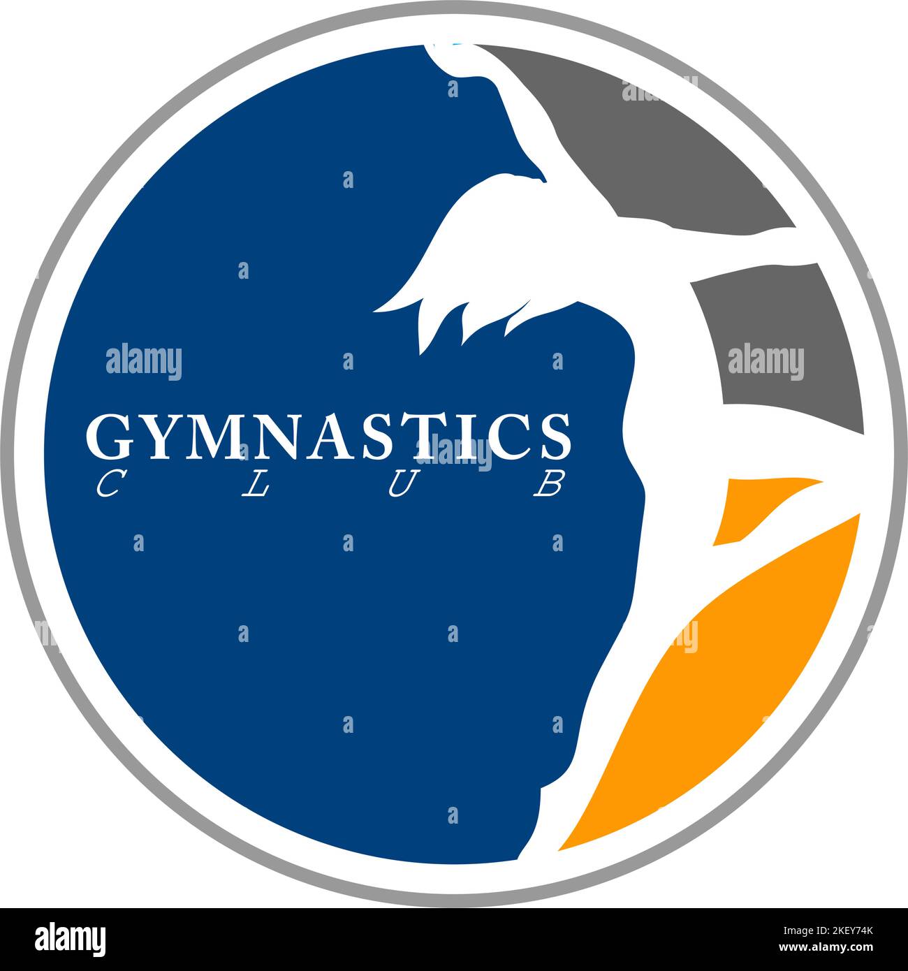 gymnastics and athletics club vector logo Stock Vector Image & Art - Alamy
