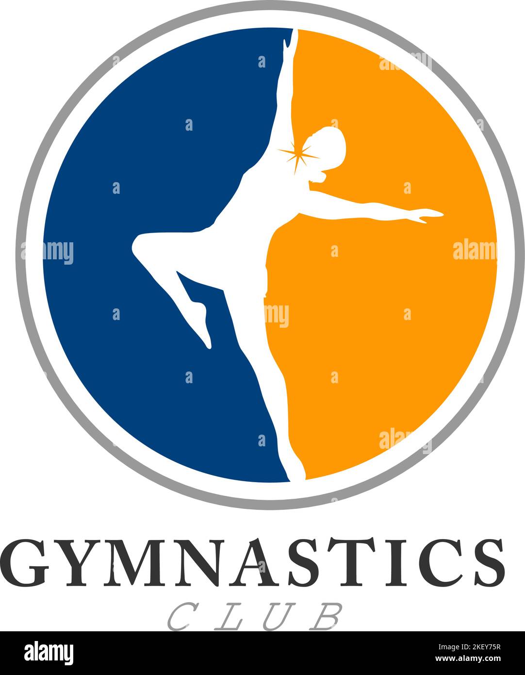 gymnastics and athletics club vector logo Stock Vector Image & Art - Alamy
