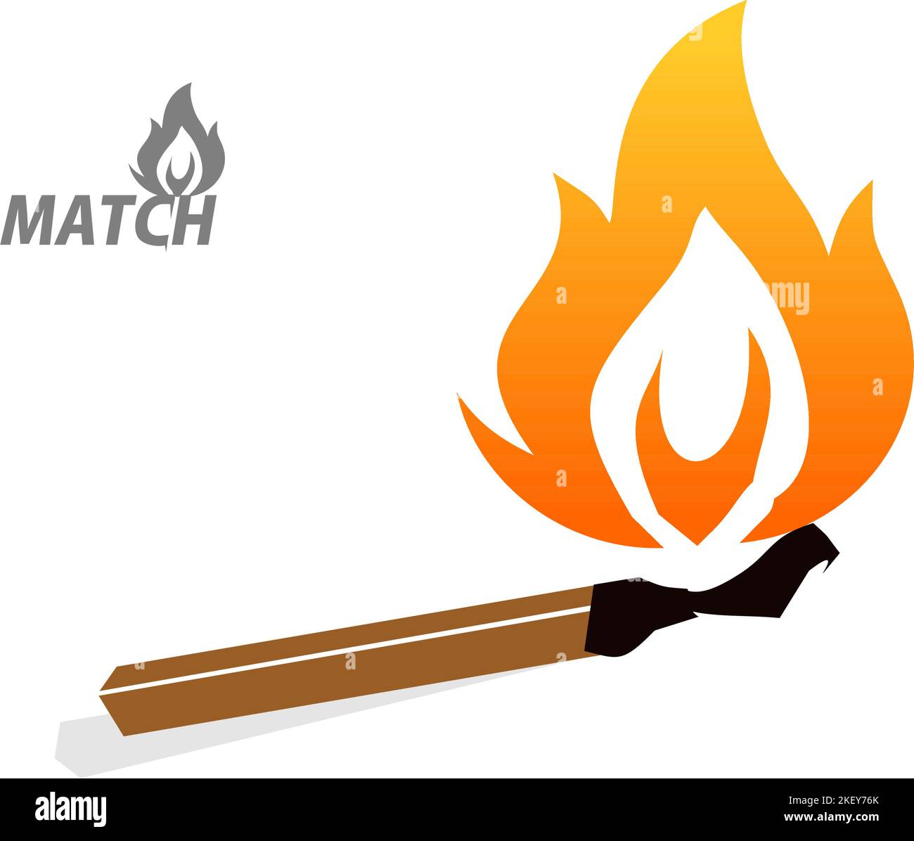 Matchstick simple logo Stock Vector Images - Alamy