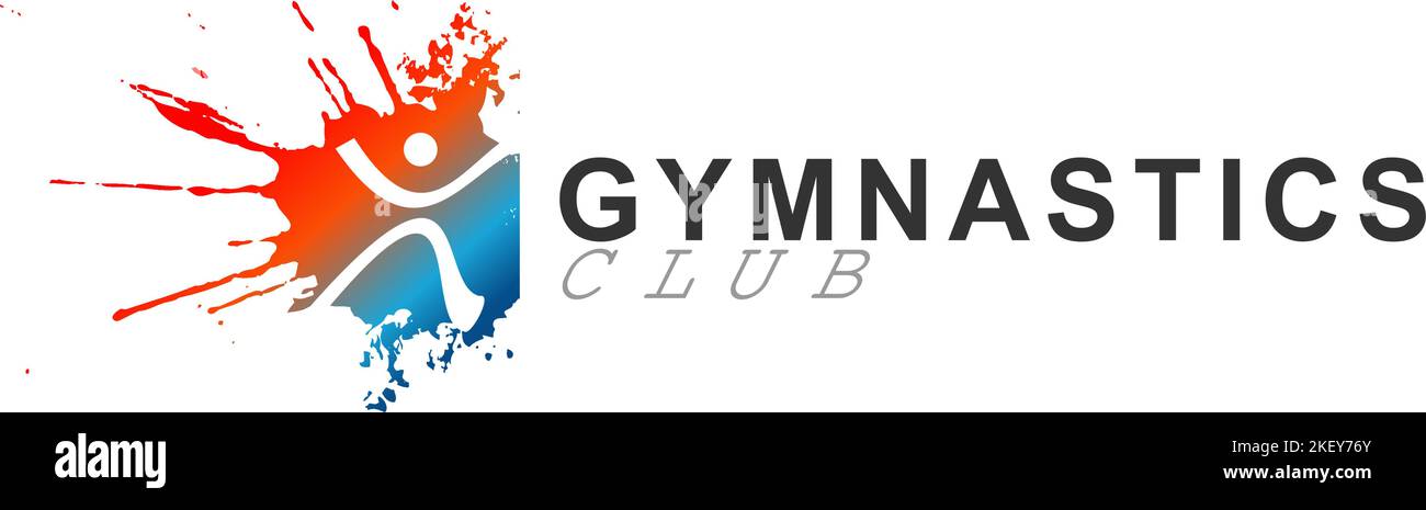 gymnastics and athletics club vector logo Stock Vector Image & Art - Alamy