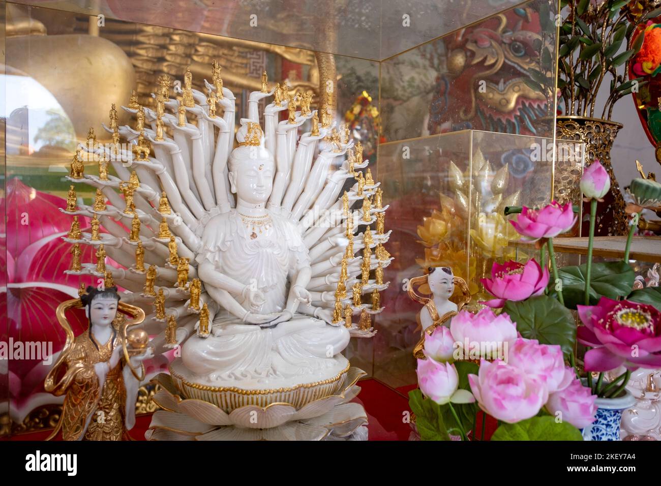 Thousand Hands Guan Yin statue at Chao Mae Guanyin Shrine located in ...