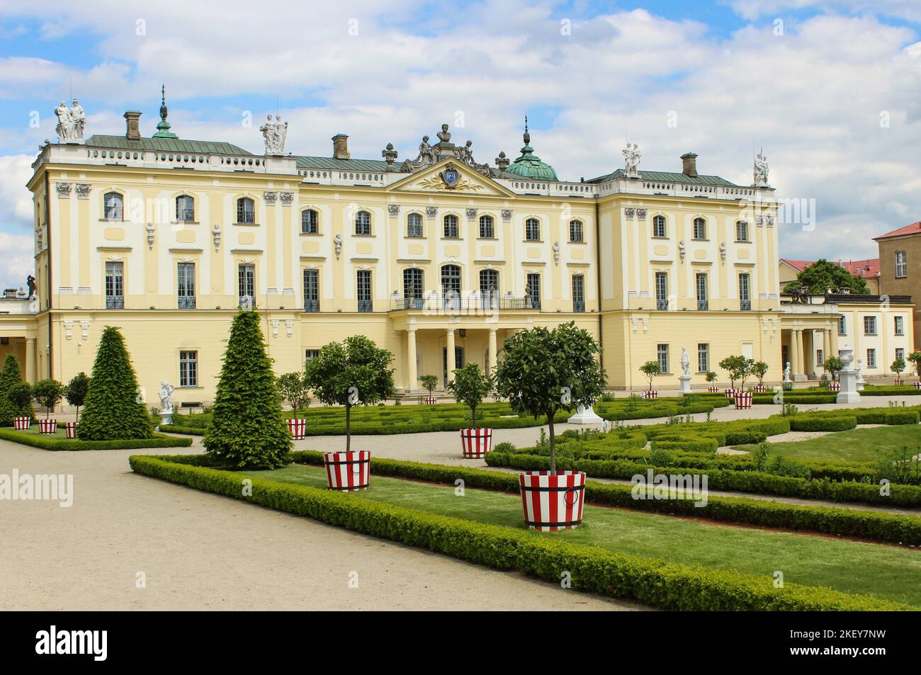 Branicki Palace16.11.2022 Bialystok Poland. Summer time and view of the ...
