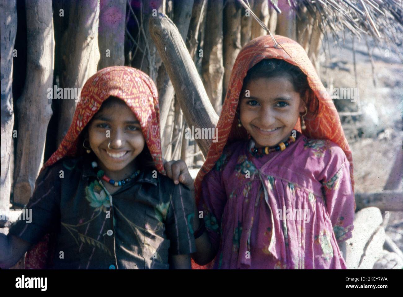 Tribal Girls, Smiling, Kutch, Gujrat, India Stock Photo - Alamy