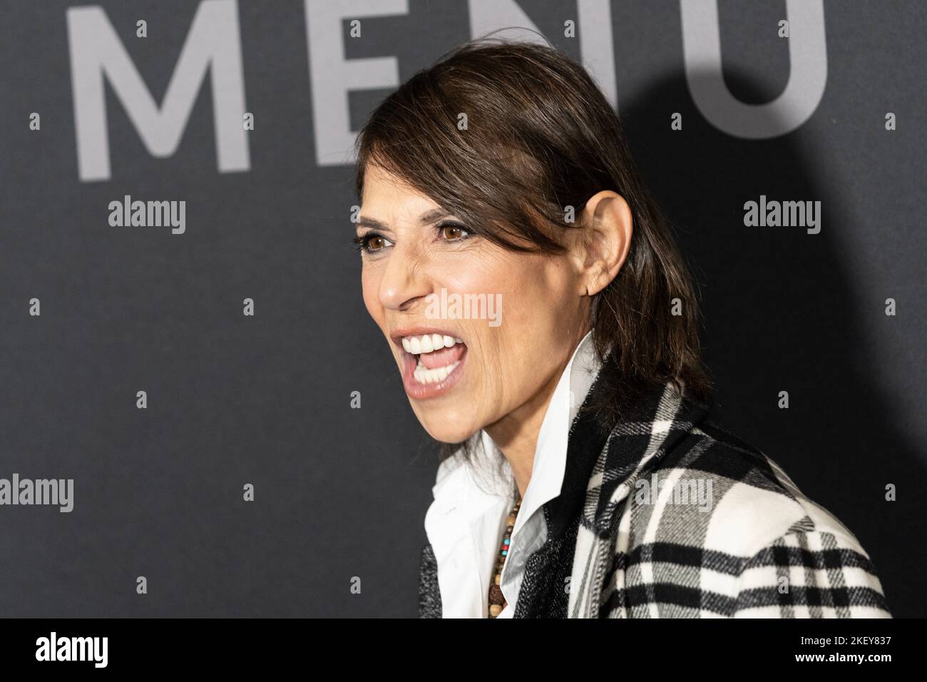 Dominique Crenn attends premiere of The Menu movie at AMC Lincoln ...