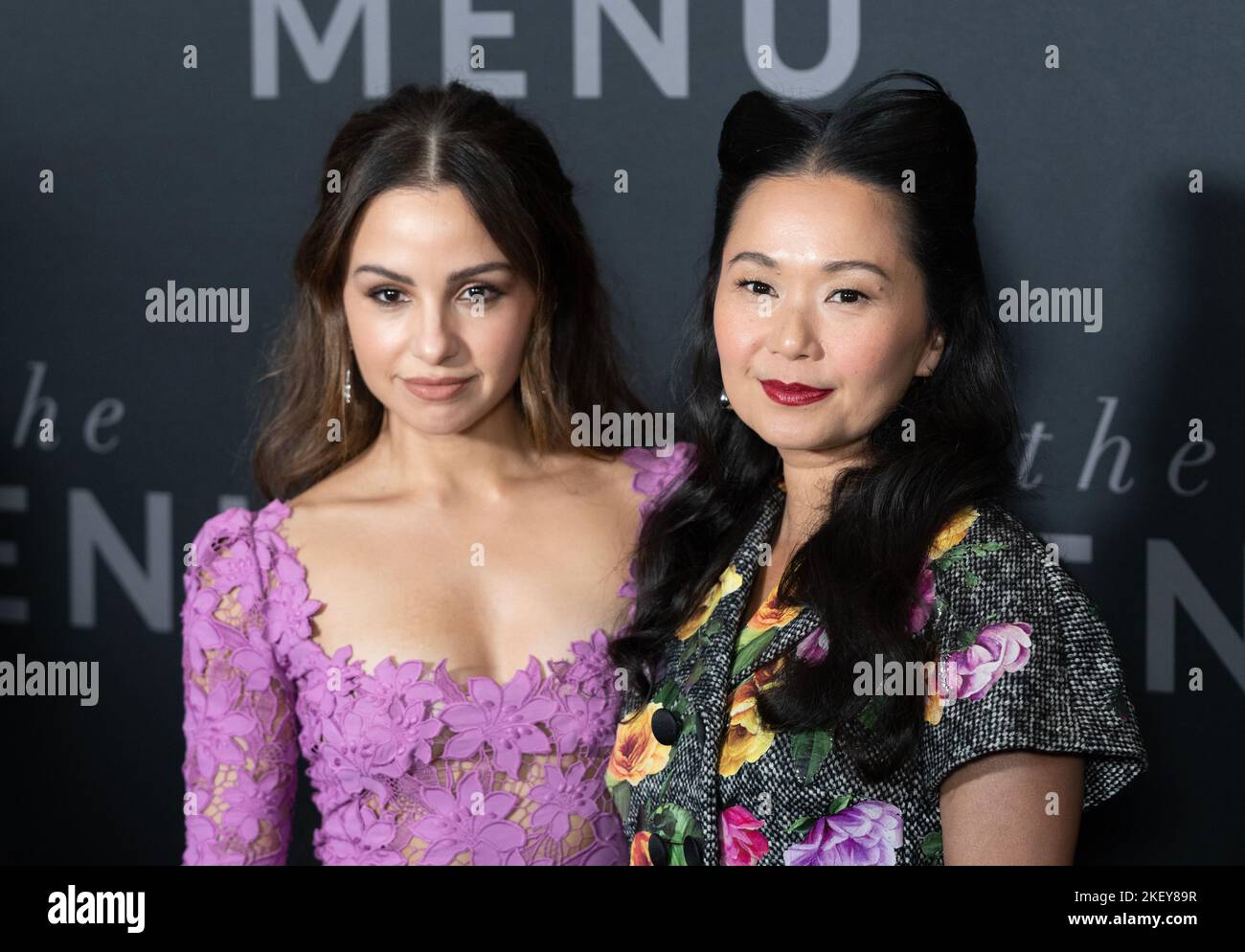 Aimee Carrero and Hong Chau attend premiere of The Menu movie at AMC ...