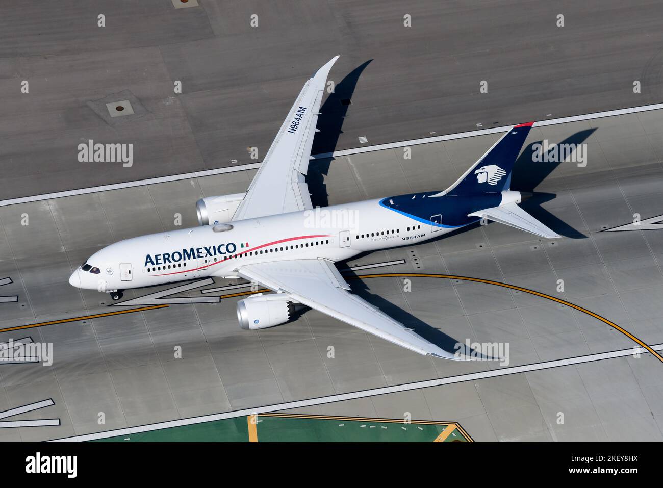 Aeromexico Boeing 787 aircraft on runway. Airplane model 787-8 ...