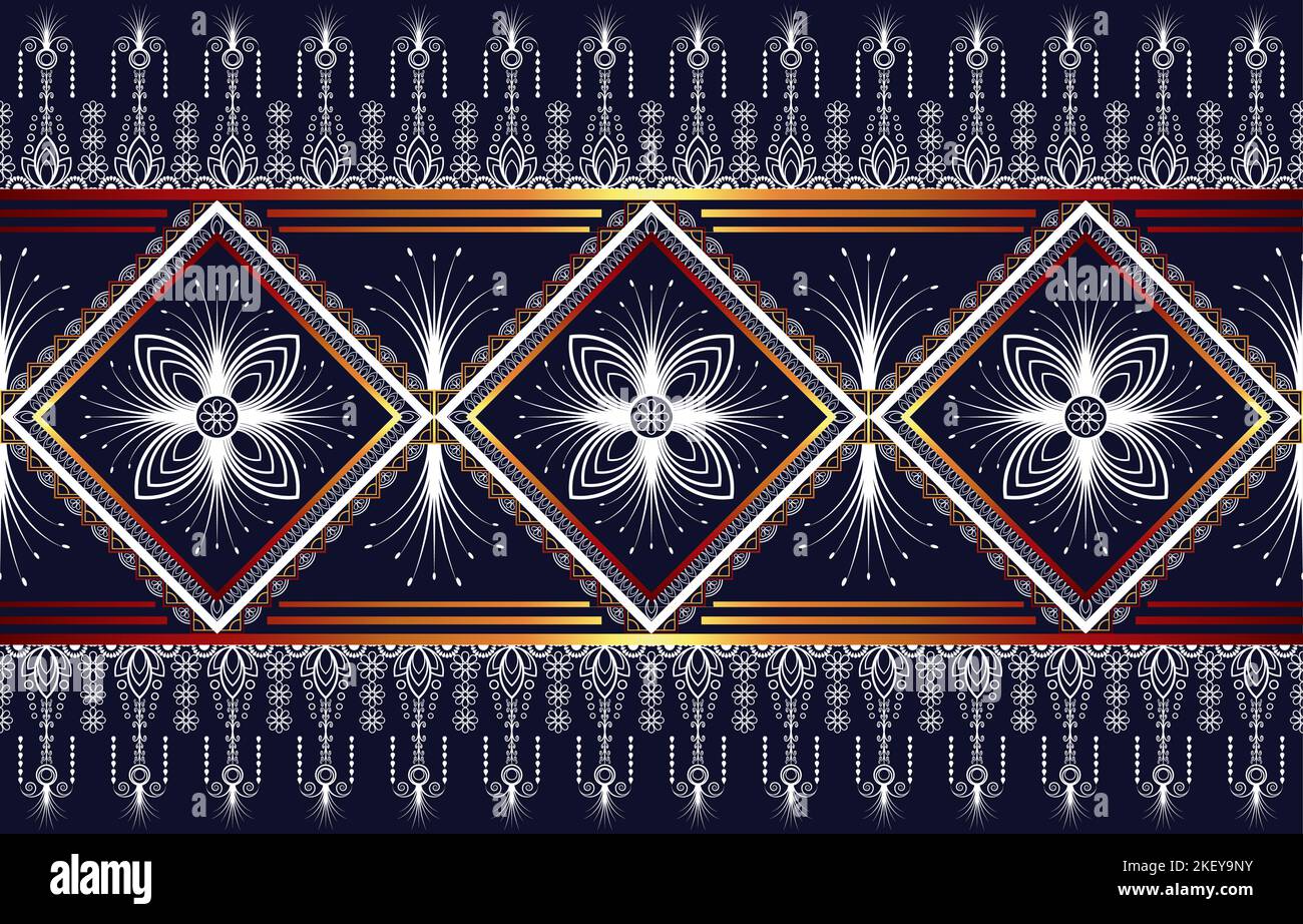 abstract background of geometric ethnic style oriental pattern ...