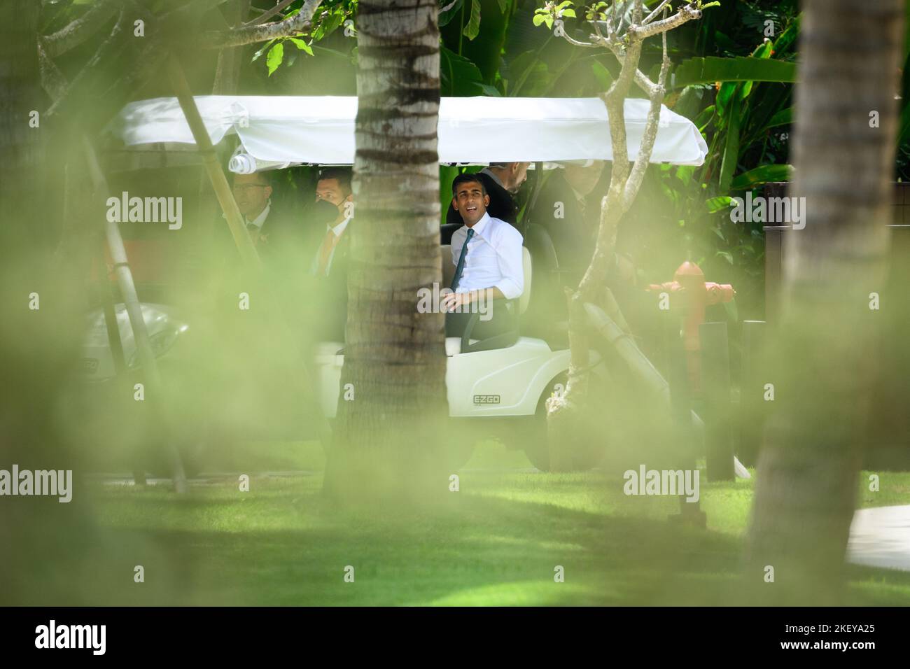 Prime Minister Rishi Sunak arrives ahead of a working lunch at the G20 ...