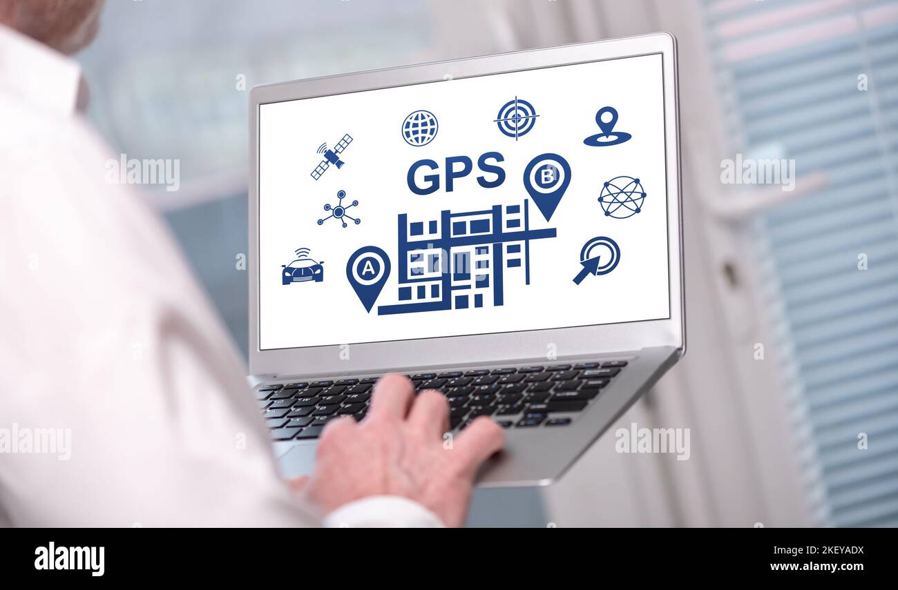 Route shown on map hi-res stock photography and images - Alamy