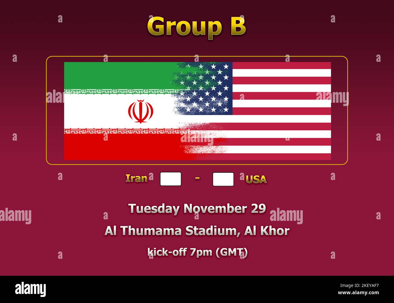 Concept 3d illustration group stage of World Cup Qatar 2022 ...