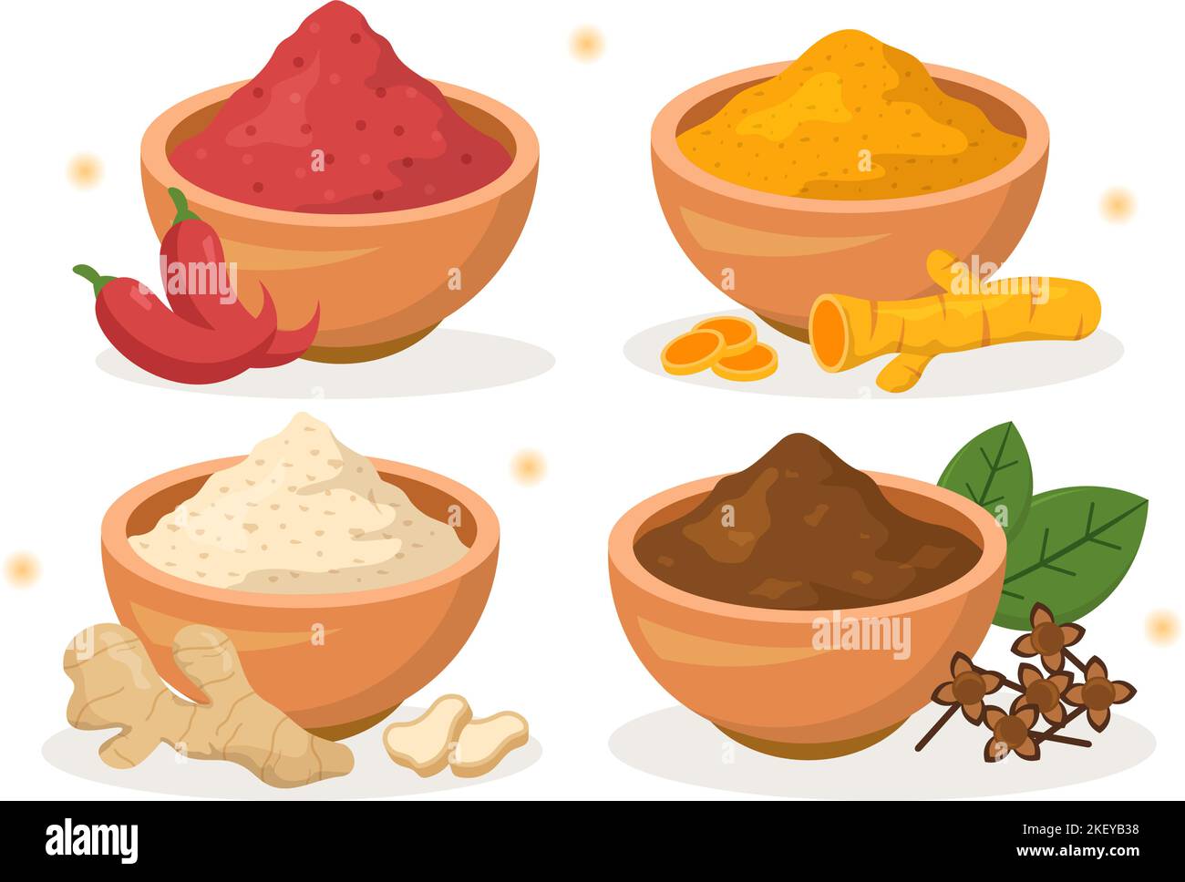 Spice Shop with Different Hot Spices, Condiment, Exotic Fresh Seasoning ...