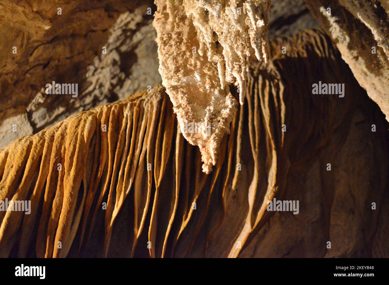 Stalactite Cave Thailand Island old Detail dark Stock Photo - Alamy