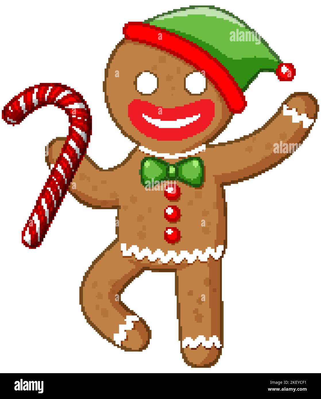 Gingerbread man for Christmas illustration Stock Vector Image & Art - Alamy