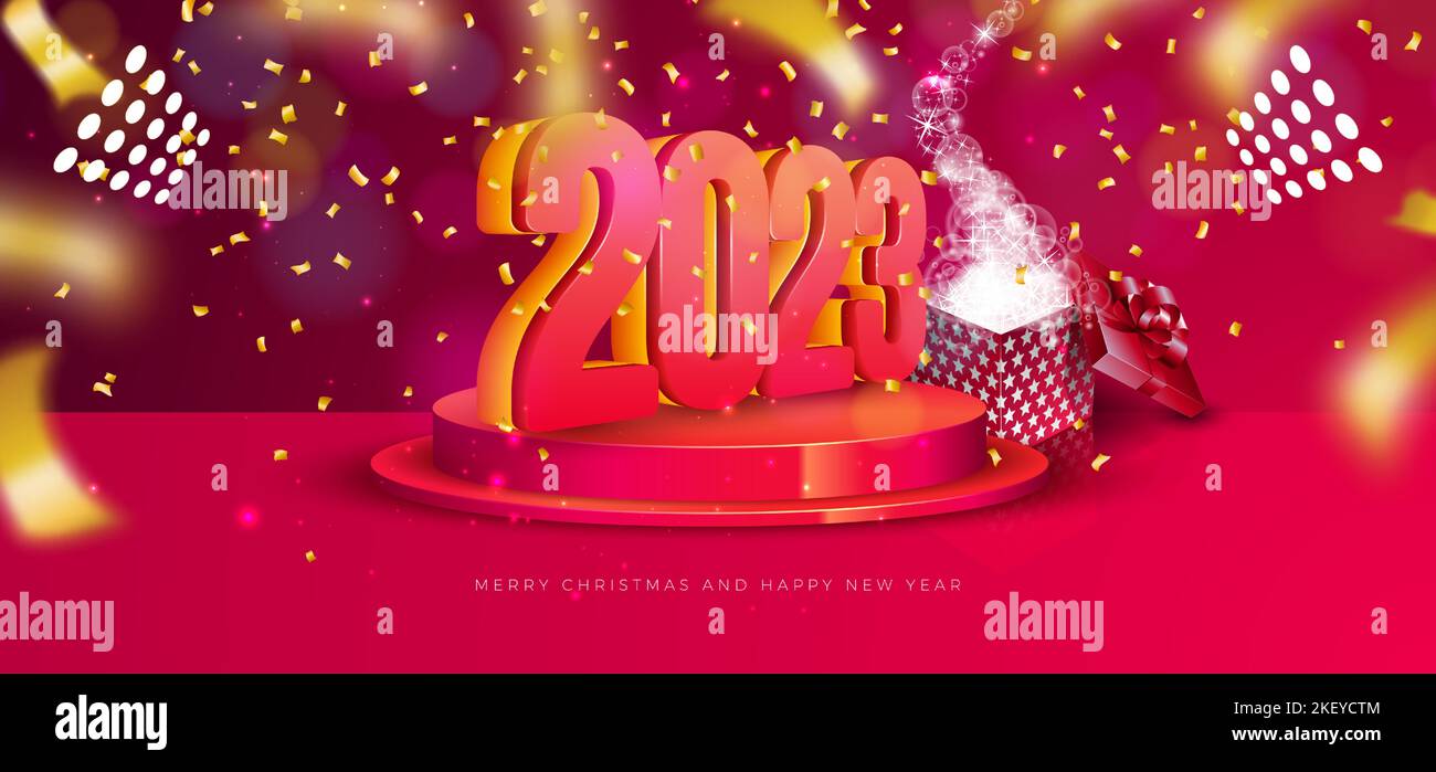 New Years Falling Confetti