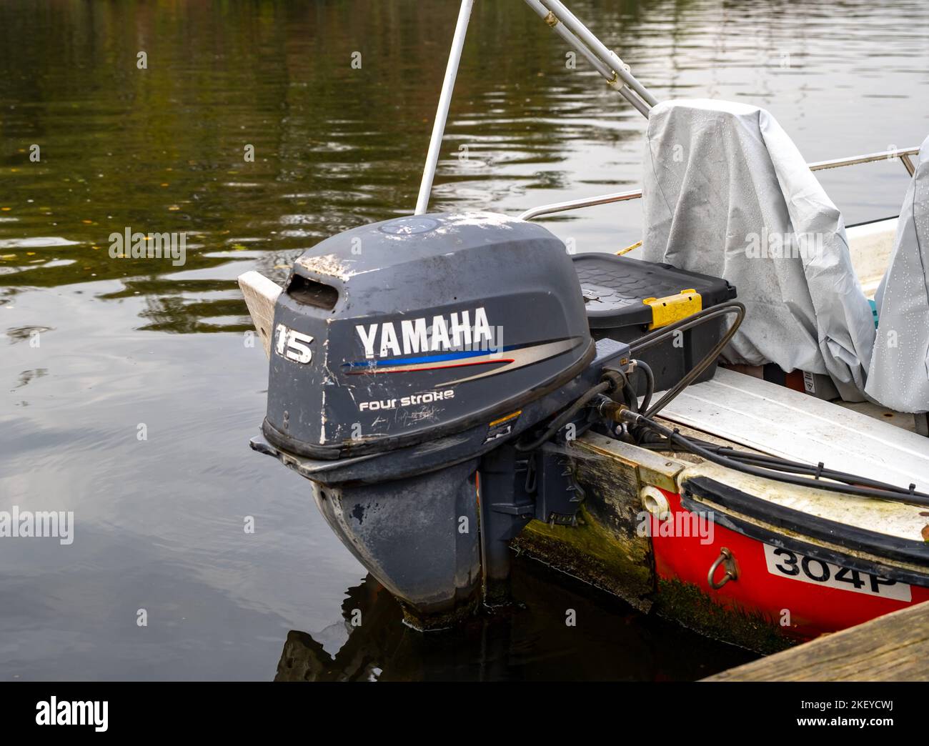 Horning, Norfolk, UK – 13 November 2022. Close and selective focus on a ...