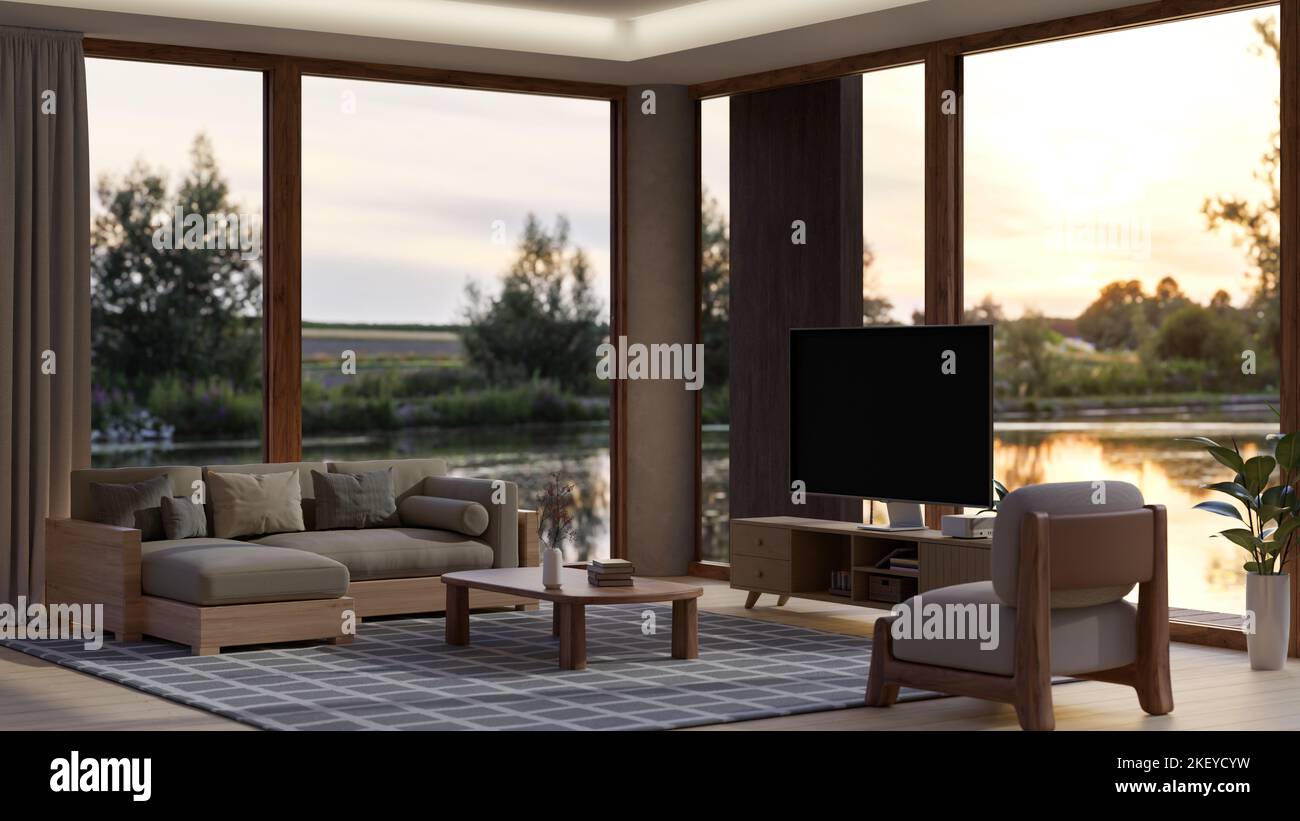 3d Living Room View 3D Model Living Room 3 Toffu Co
