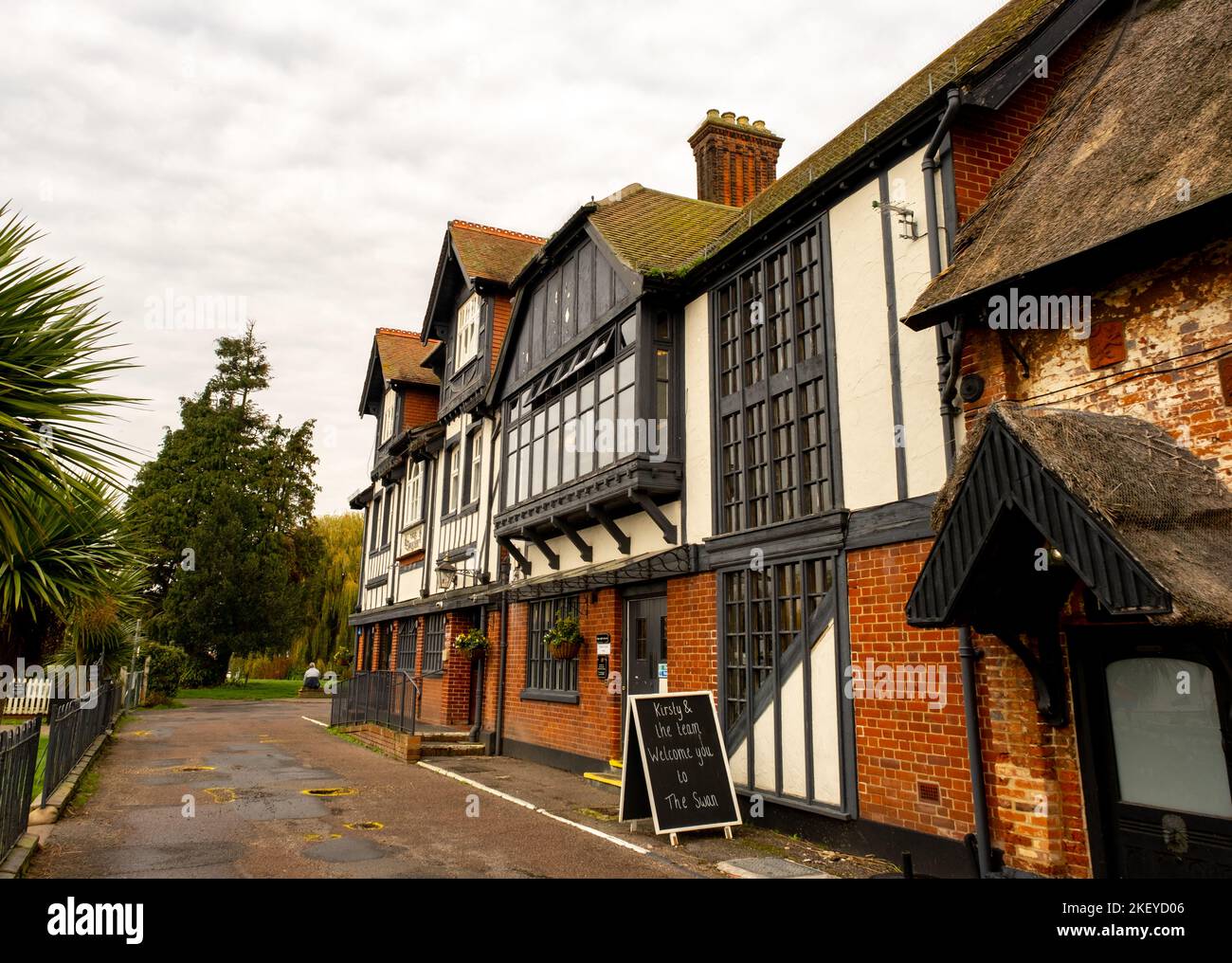 Horning, Norfolk, UK – 13 November 2022. The exterior of the Swan pub ...
