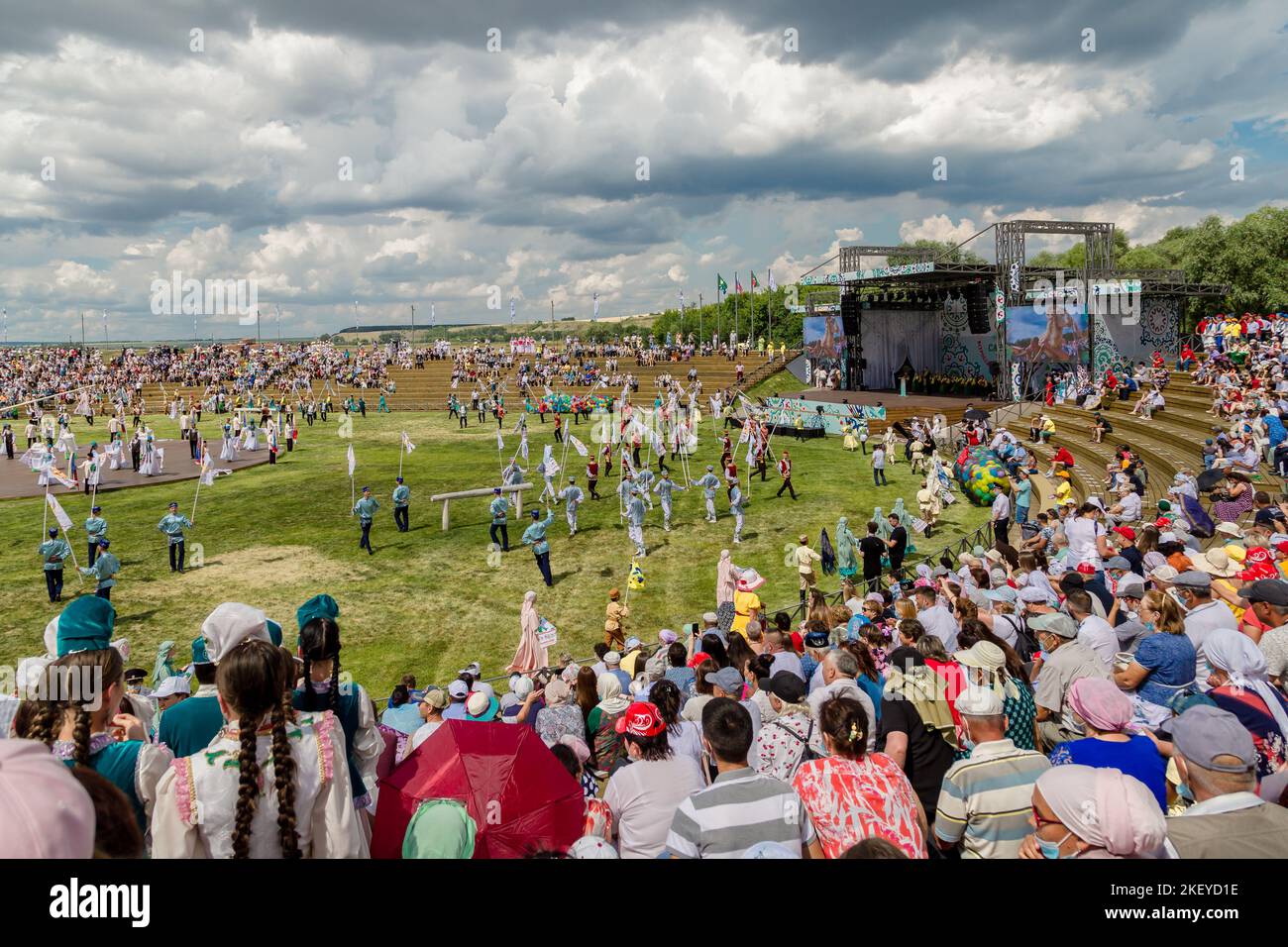 Kazan, Republic of Tatarstan, Russia - July 3, 2021: Sabantuy, the ...