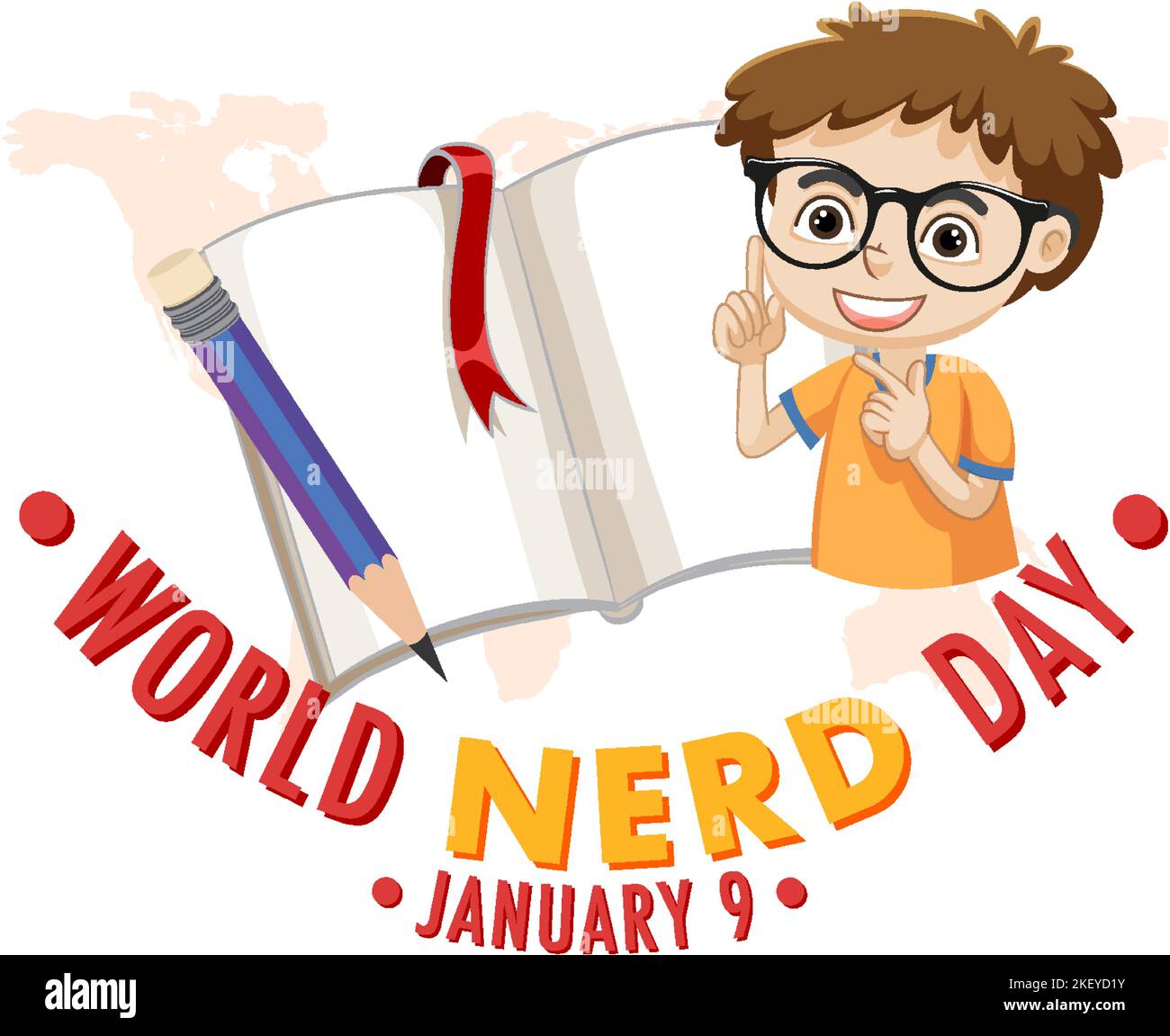 World Nerd Day banner design illustration Stock Vector Image & Art - Alamy