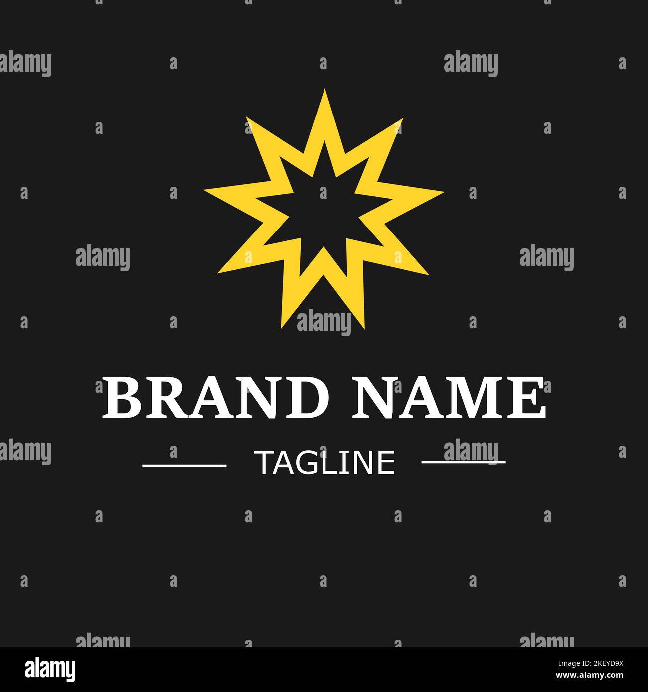 Business company star vector logo. Sunshine logo. Technology logo ...