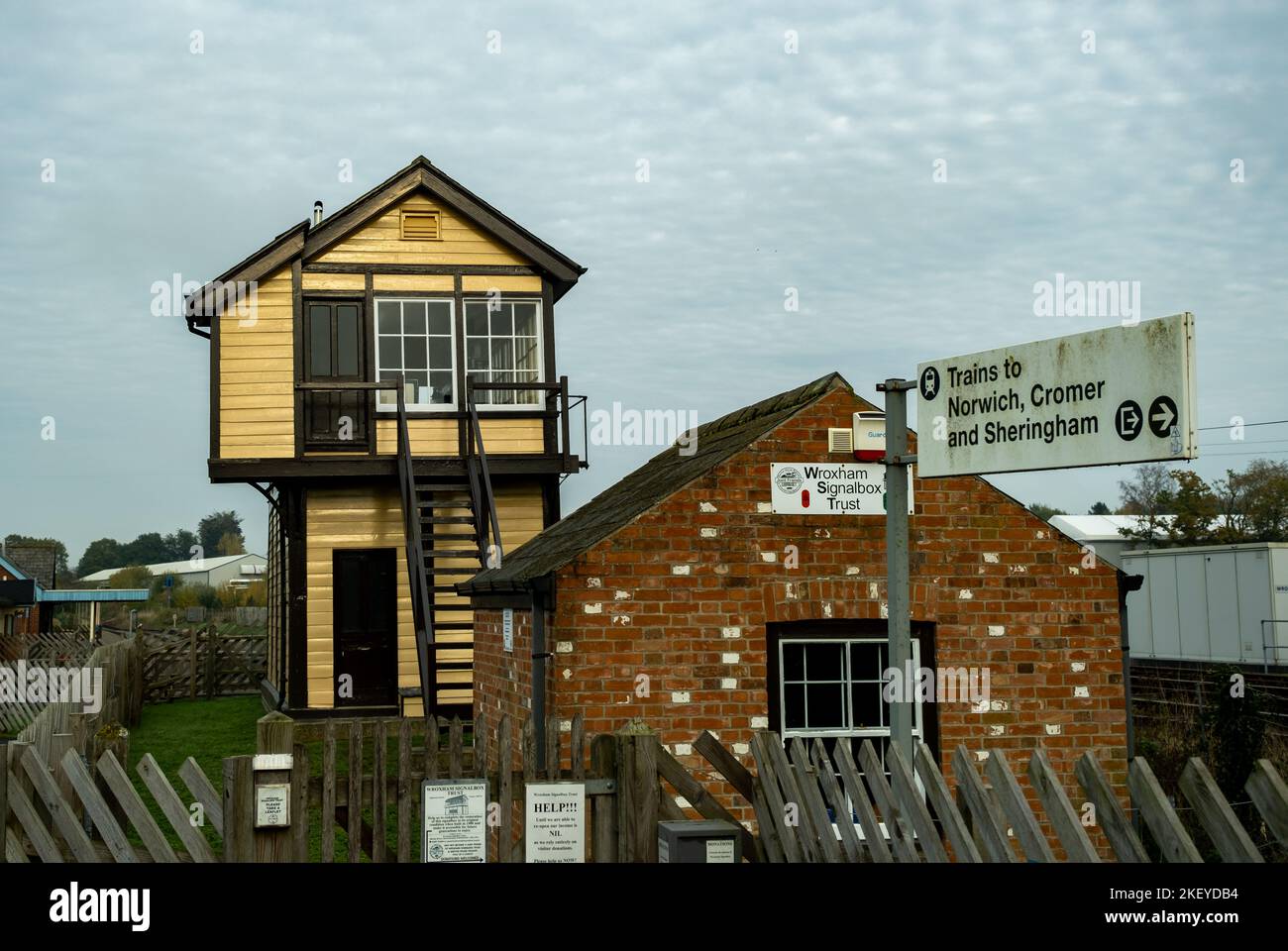 Wroxham, Norfolk, UK - 13 November 2022. Traditional and old fashioned ...