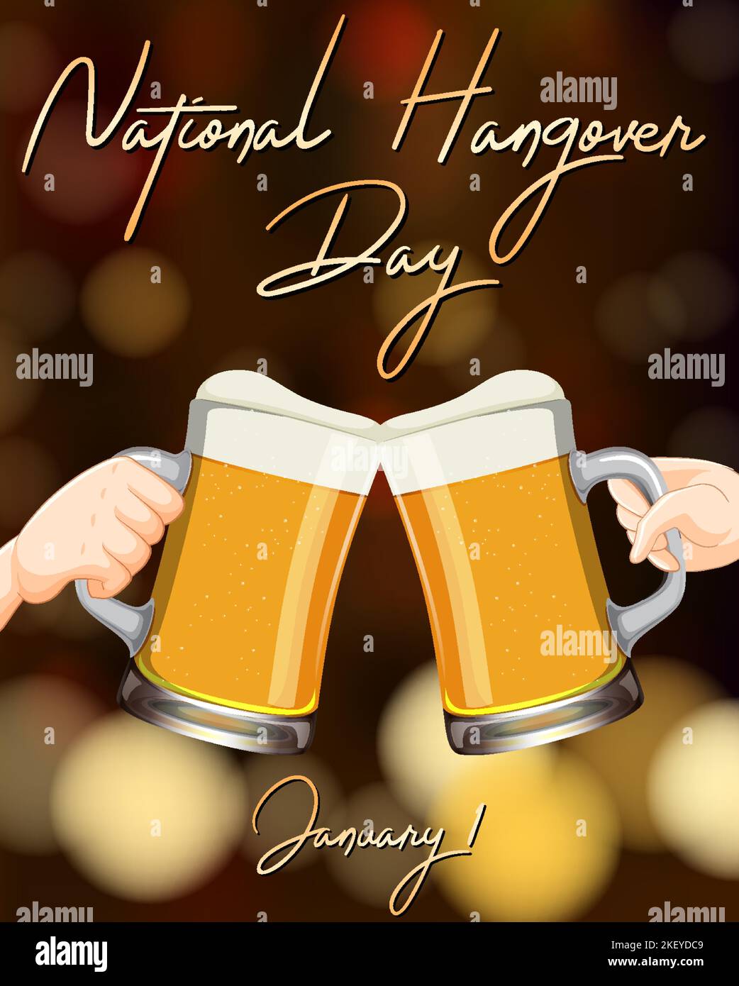 National Hangover Day Banner Design illustration Stock Vector Image ...