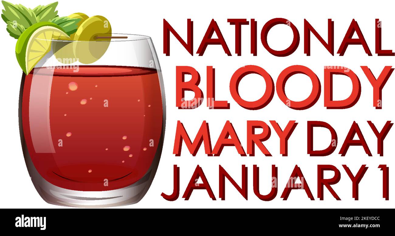 National bloody mary day icon illustration Stock Vector Image & Art - Alamy