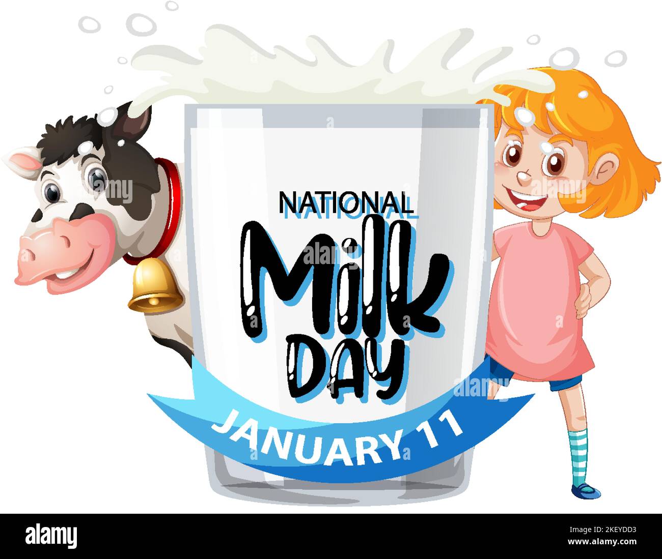 National milk day January icon illustration Stock Vector Image & Art ...