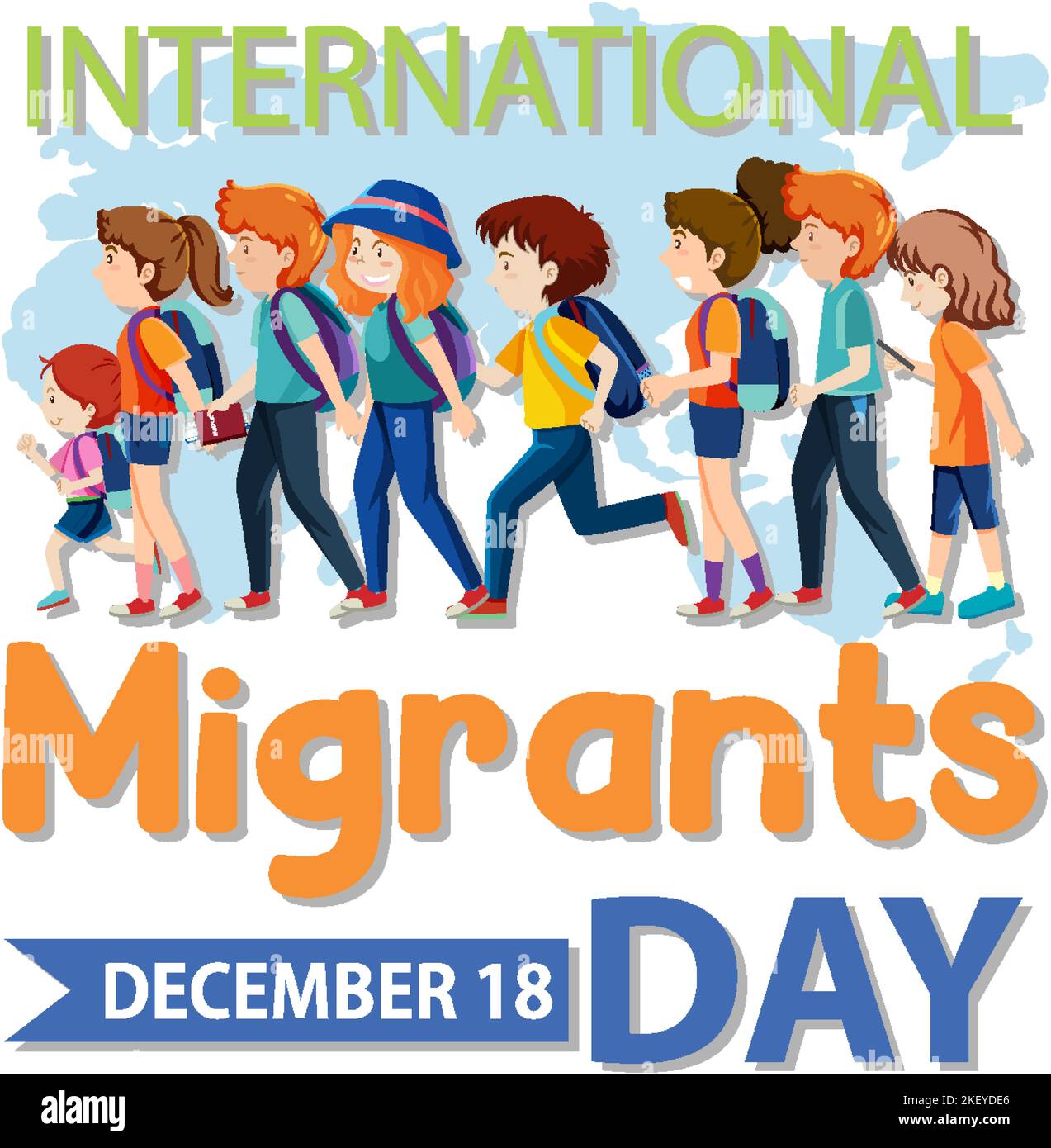International Migrants Day Banner Design illustration Stock Vector Image & Art - Alamy