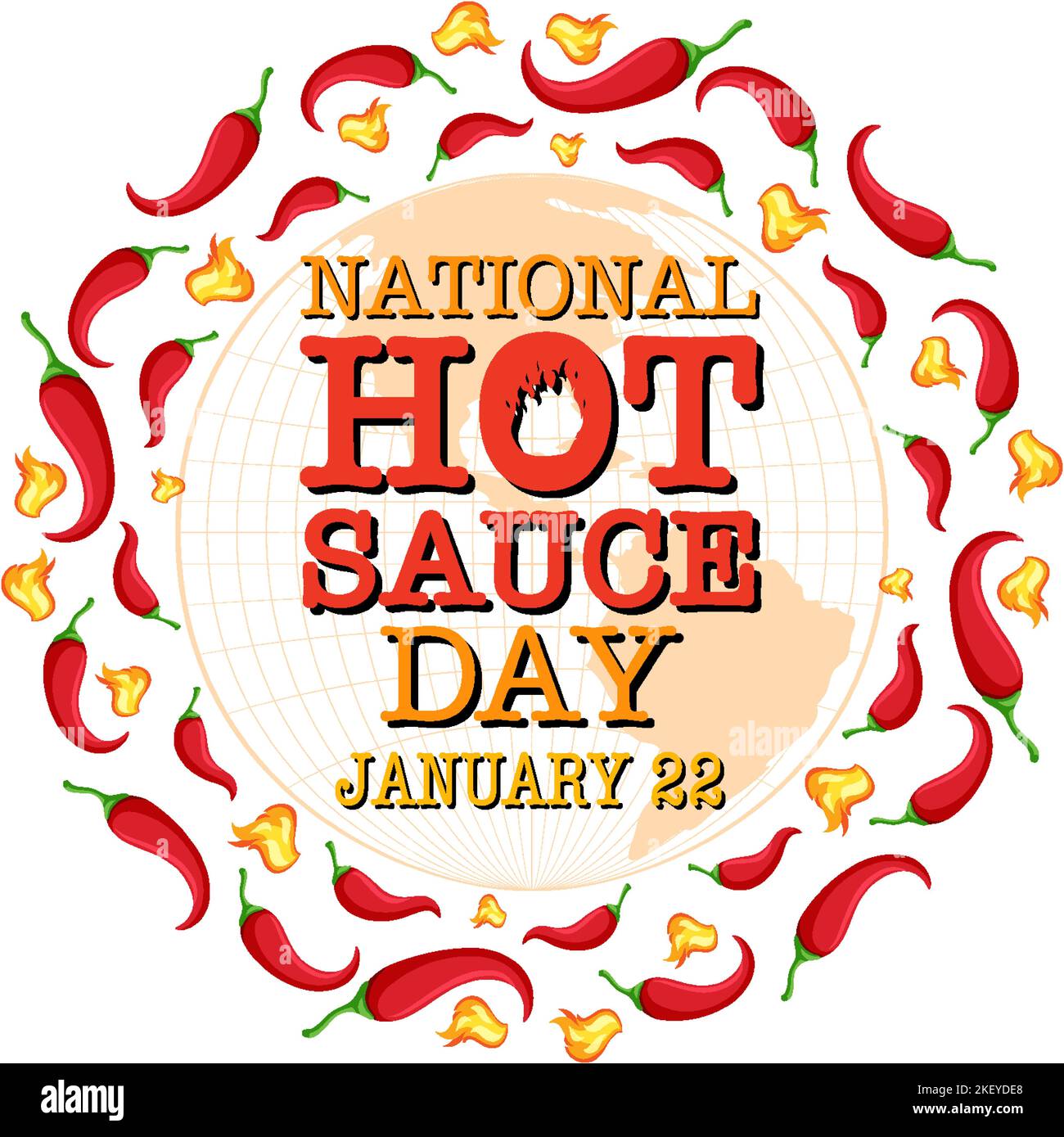 National Hot Sauce Day Banner Design illustration Stock Vector Image ...