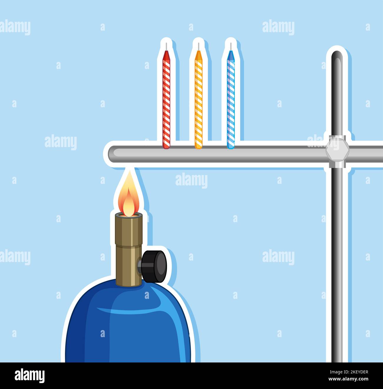 Thumbnail design with chemistry objects illustration Stock Vector Image ...