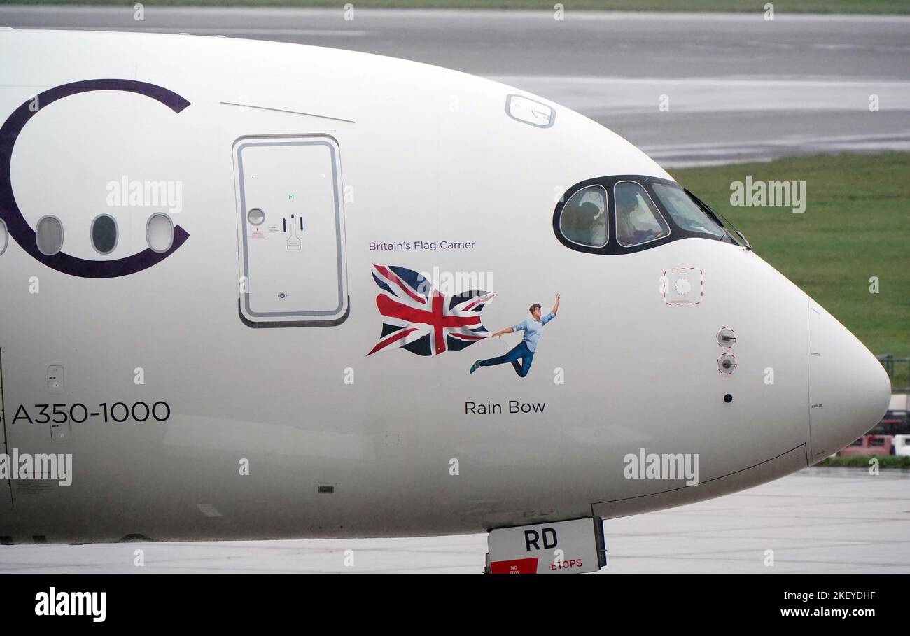 Rain bow plane hi-res stock photography and images - Alamy