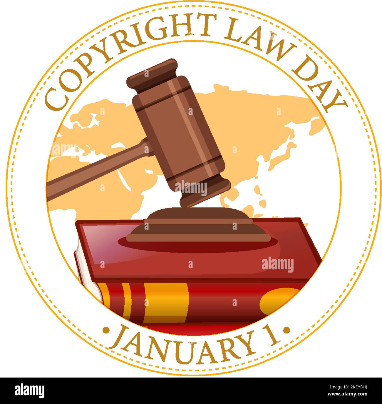 Copyright Law Day Banner Design illustration Stock Vector Image & Art ...