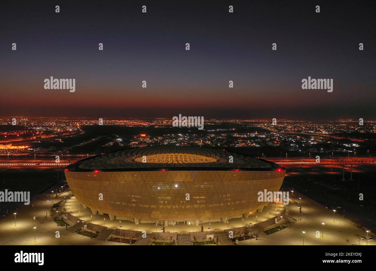 Undated photo of Lusail stadium, in Qatar, where will be played some of ...