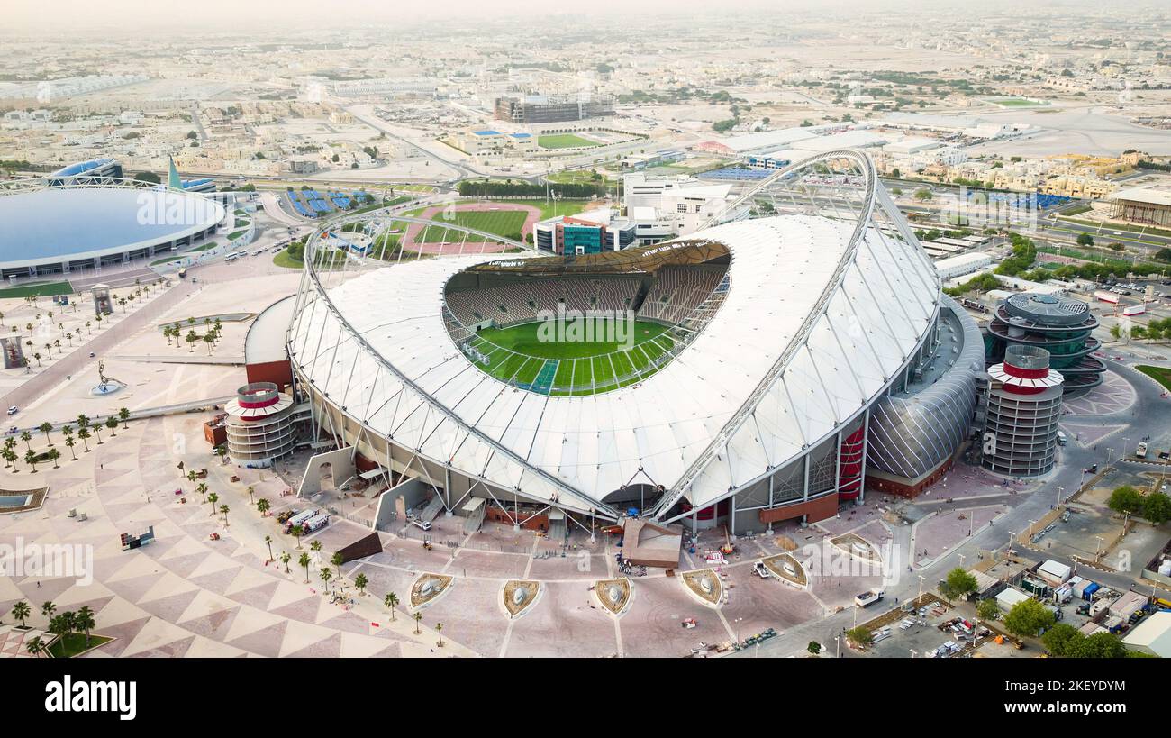 Undated photo of Khalifa International stadium, in Qatar, where will be ...