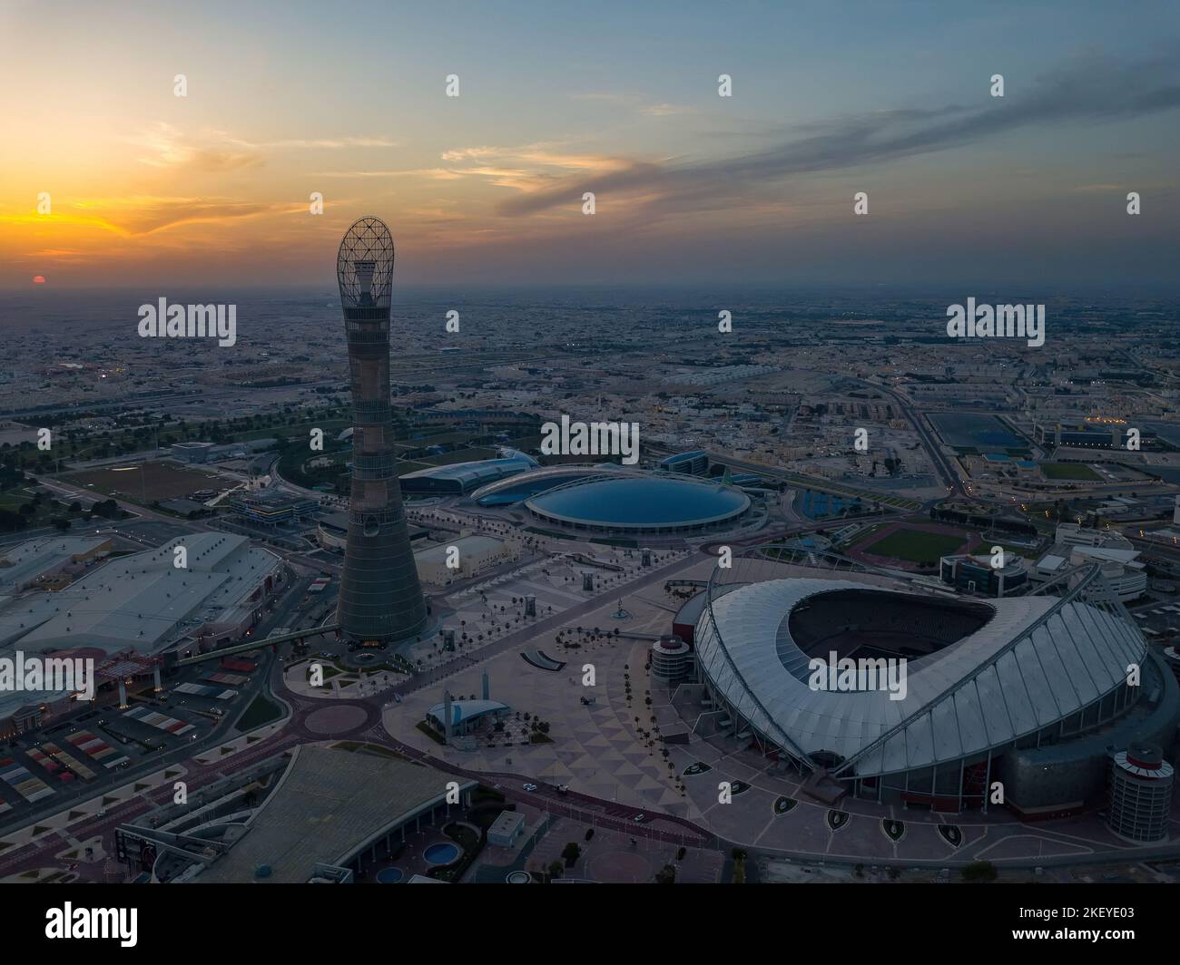 Undated photo of Khalifa International stadium, in Qatar, where will be ...