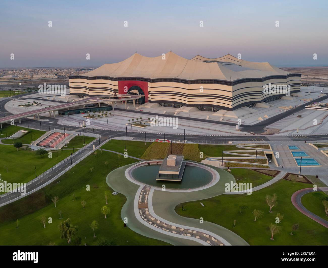 Undated photo of Al Bayt stadium, in Qatar, where will be played some ...