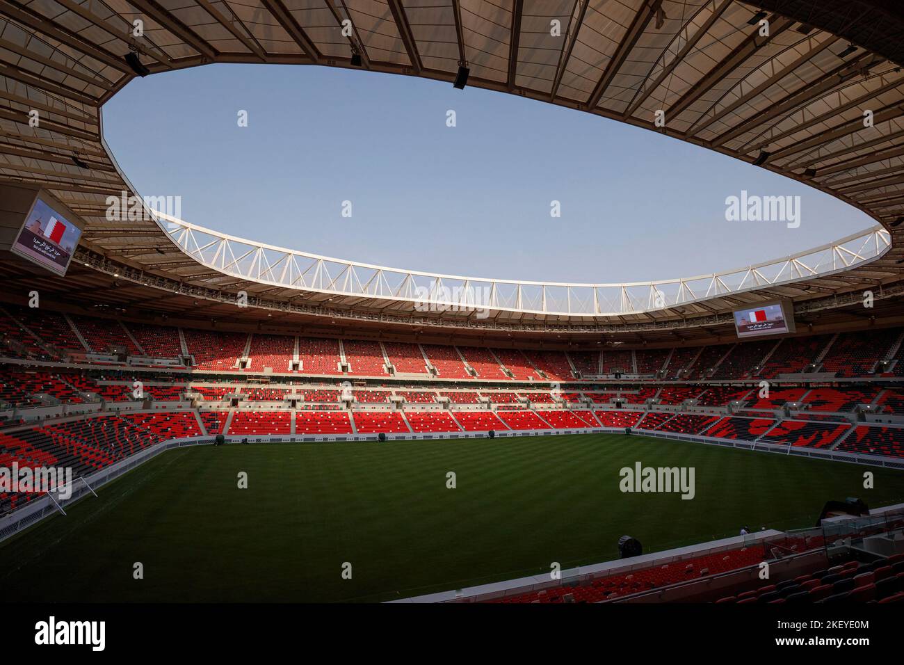 Undated photo of Ahmad bin Ali stadium, in Qatar, where will be played ...