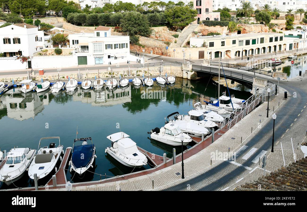Old port of Ciudadela, Menorca, Spain Stock Photo - Alamy