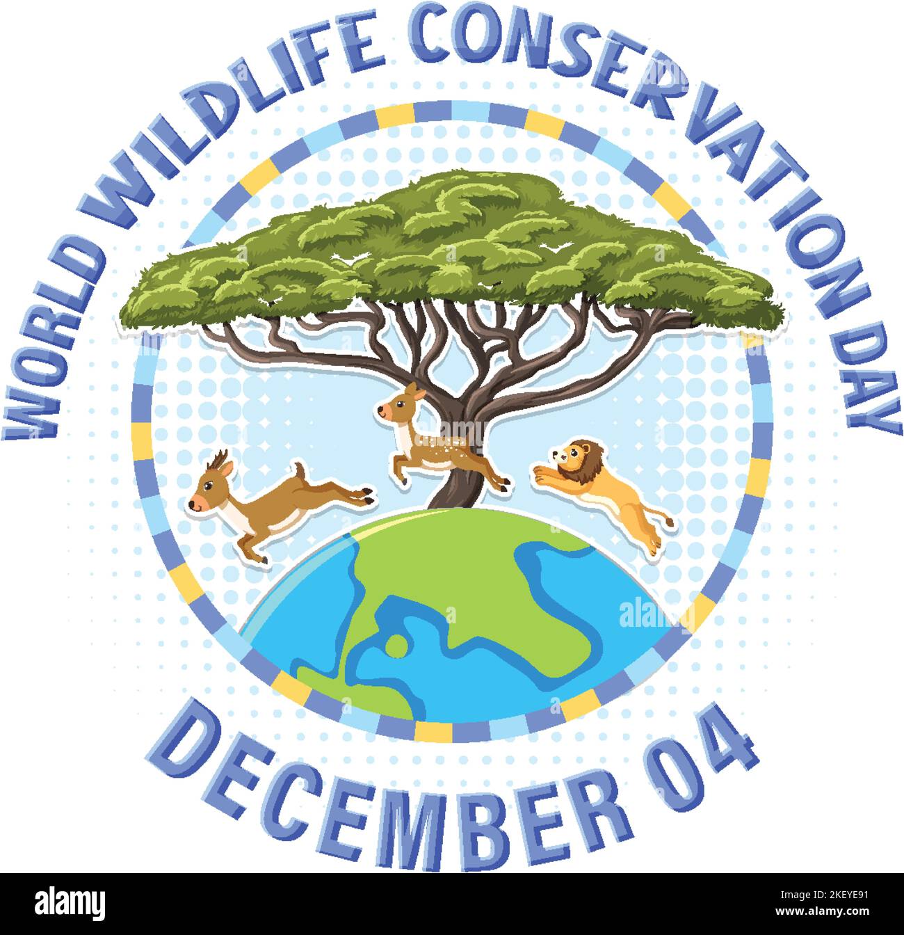 World wildlife conservation day banner design illustration Stock Vector ...