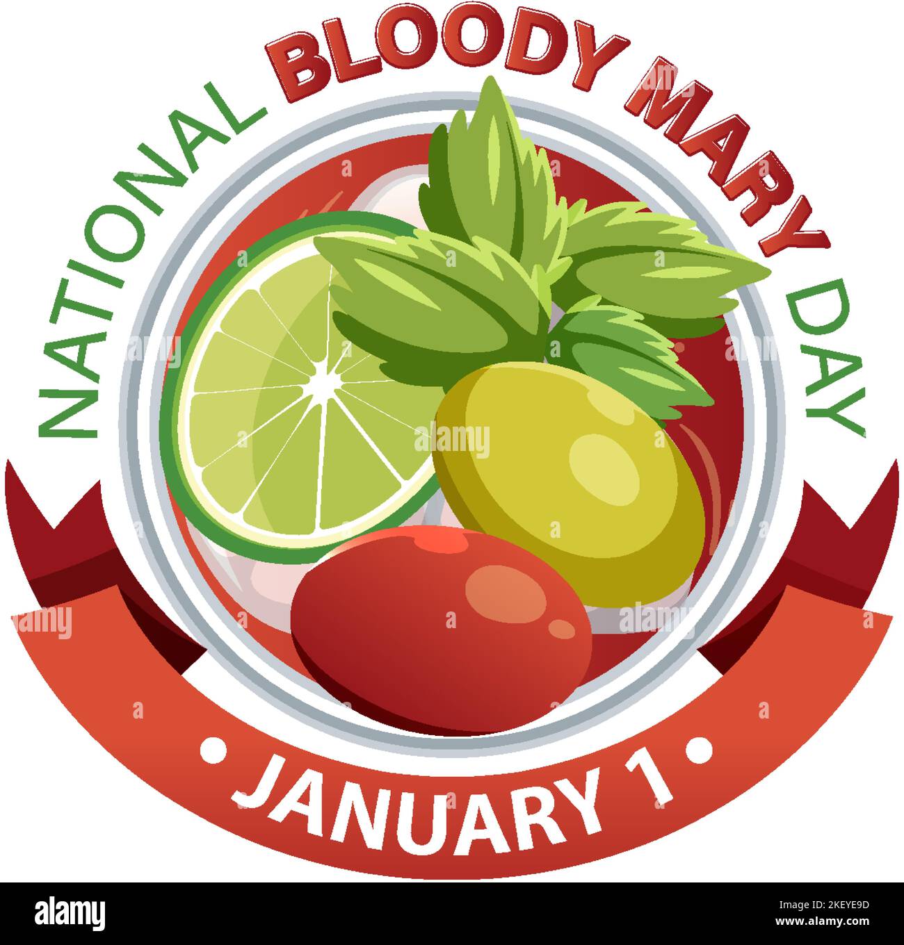 National Bloody Mary Day Banner Design illustration Stock Vector Image ...