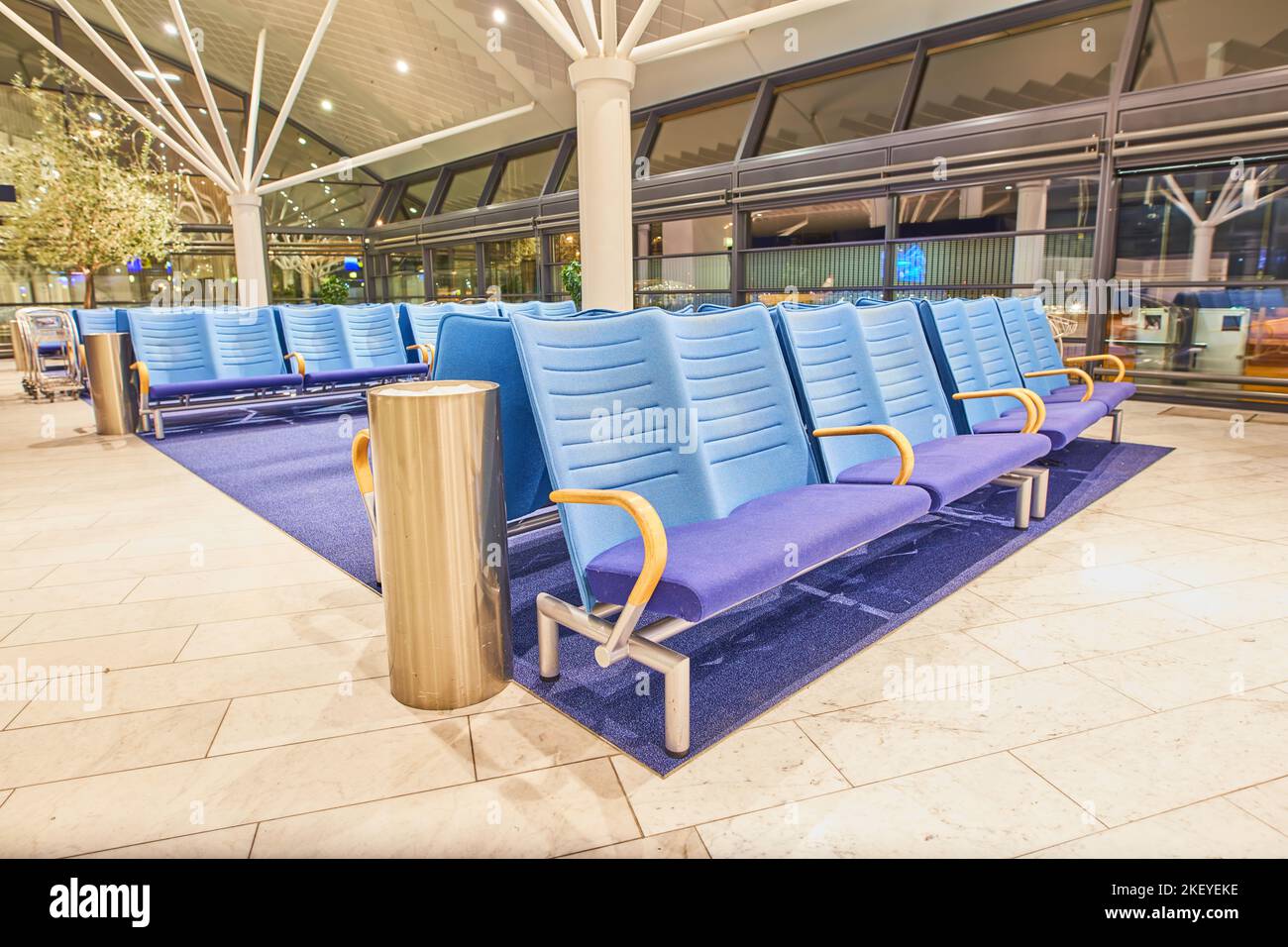 The airport terminal - abstract background. The the airport terminal ...