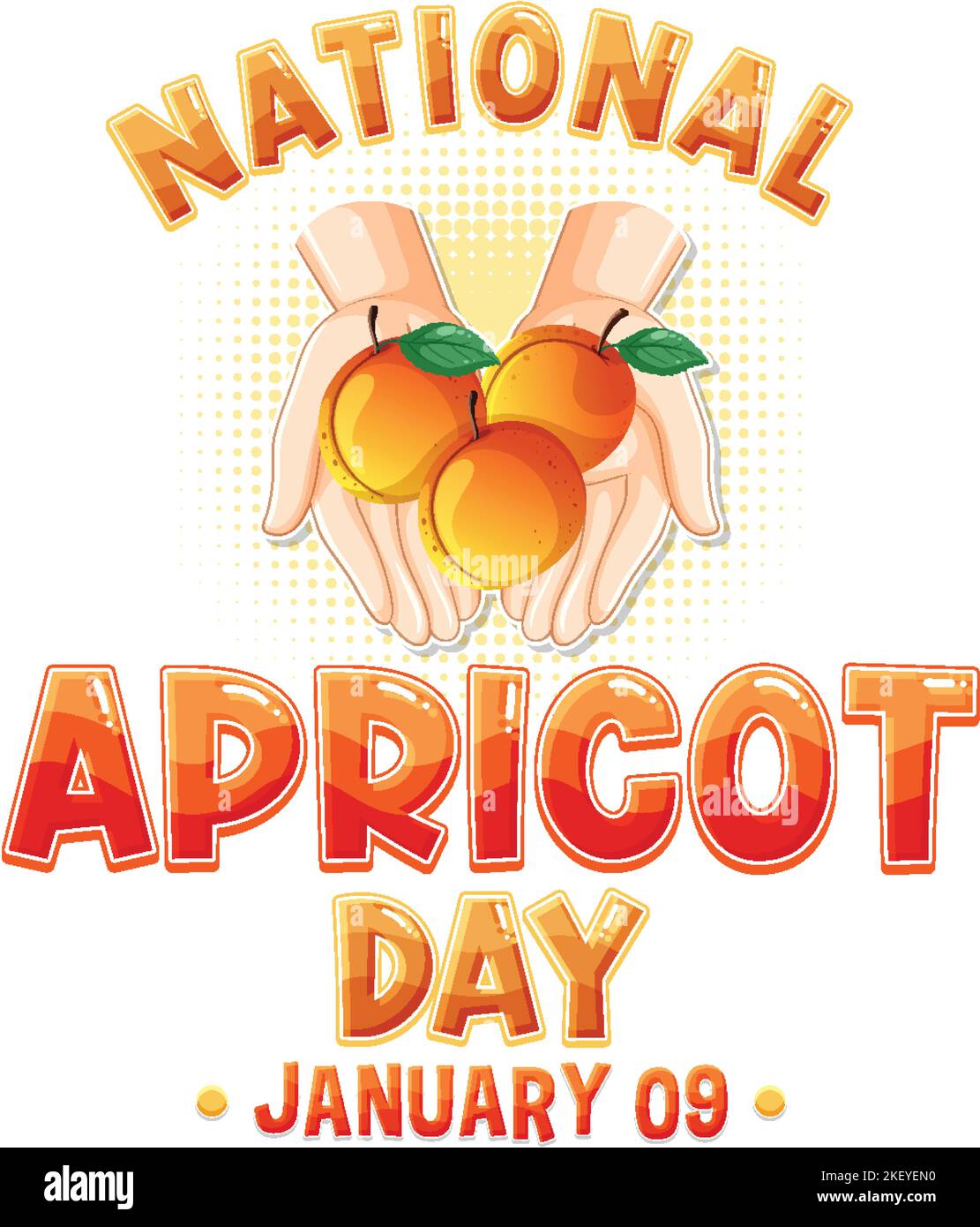 National apricot day icon illustration Stock Vector Image & Art - Alamy