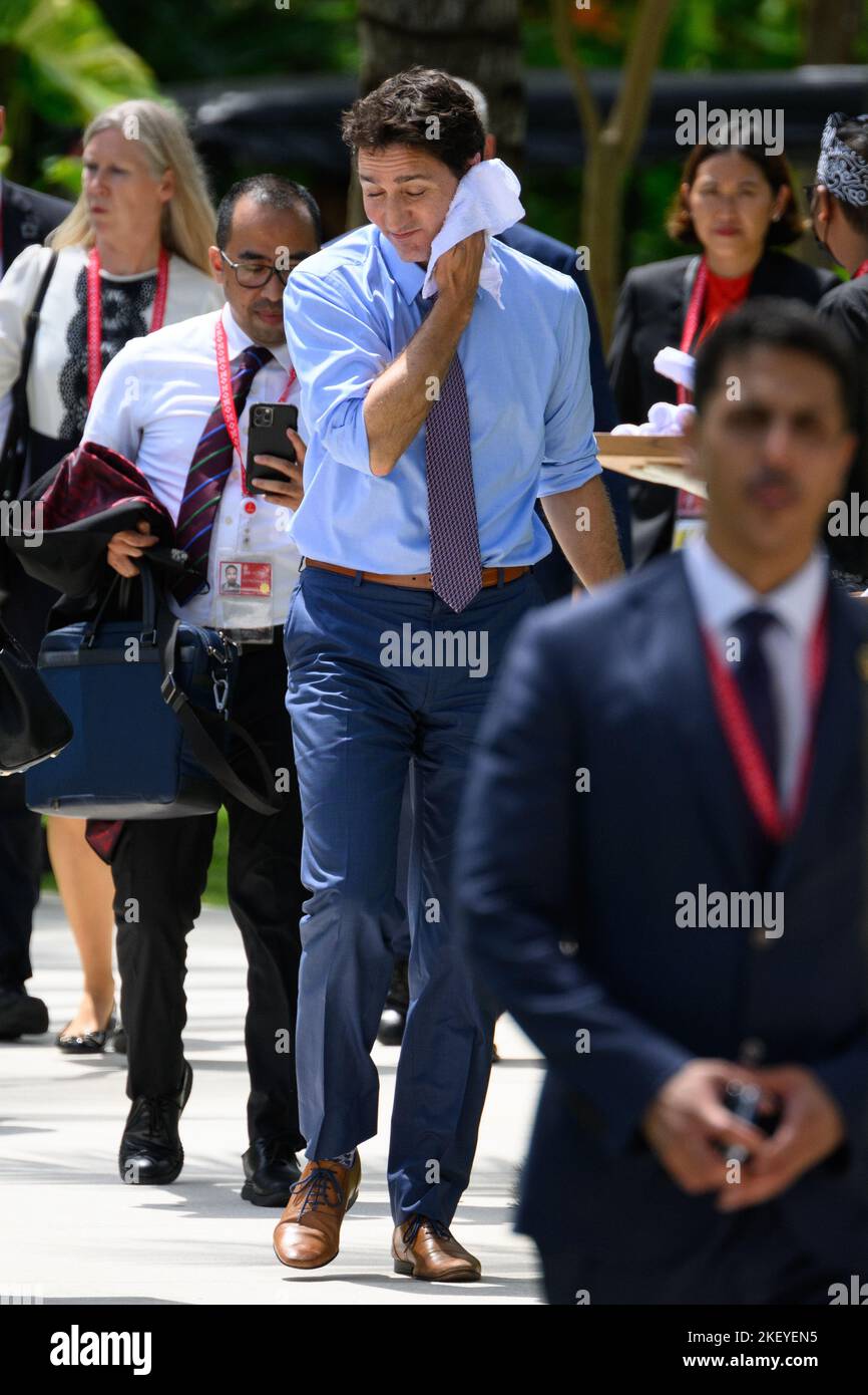 Prime Minister Justin Trudeau of Canada arrives ahead of a working ...