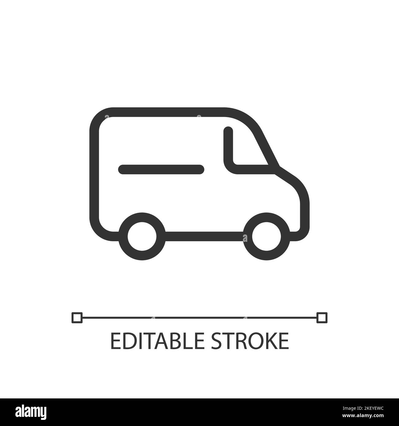 Van pixel perfect linear ui icon Stock Vector Image & Art - Alamy