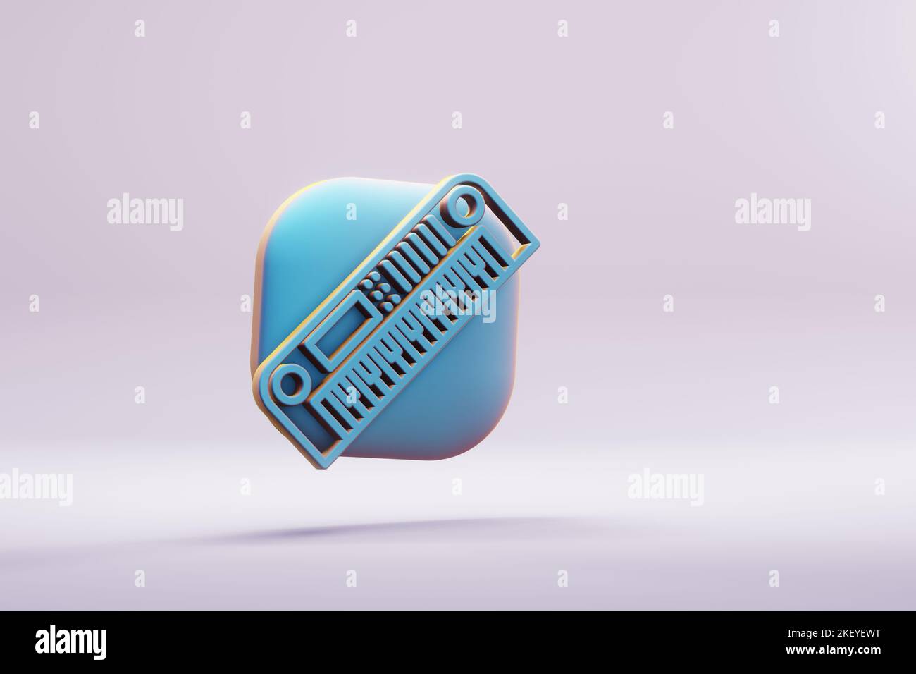 Beautiful illustration musical instrument blue Long Synthesizer symbol ...